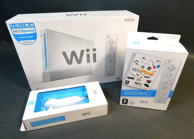 WII CONSOLE WITH Wii Sports Game Plus Extra Controller & WiiPlay ...