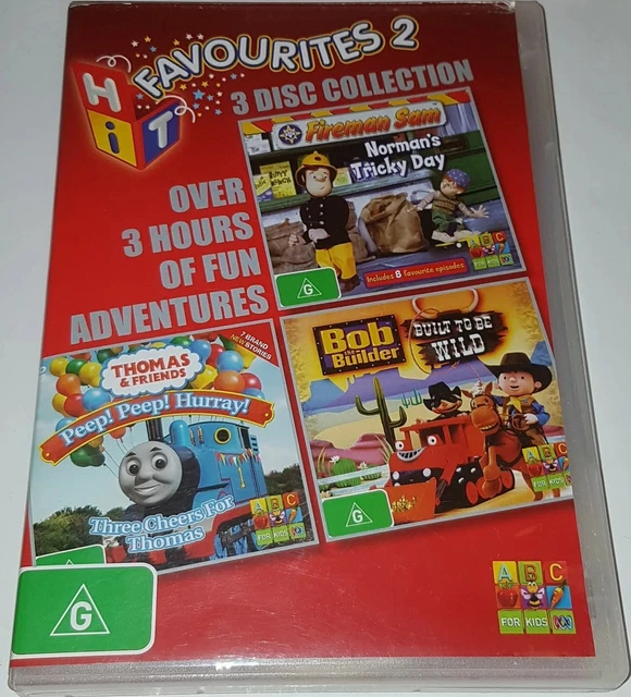 ABC FOR KIDS: Hit Favourites 2 (3 DVD Set) Fireman Sam / Thomas /Bob ...