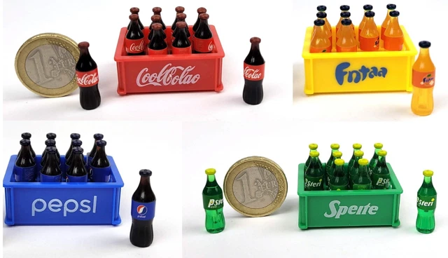 COCA-COLA COKE PEPSI Sprite Fanta Simili Miniature Flaschenkasten Mini ...