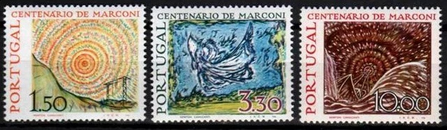PORTUGAL 1974 GUGLIELMO Marconi, inventor e ingeniero inalámbrico, sin ...