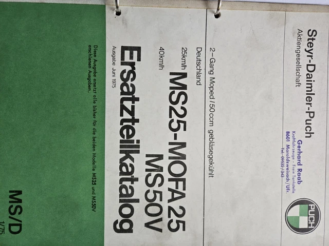 REPARATURANLEITUNG PUCH MAXI und Sachs-Motor mit Ersatzteilkatalog EUR ...