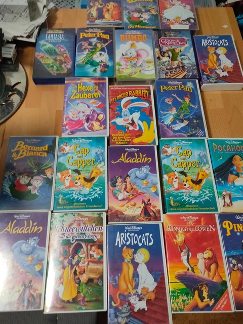 WALT DISNEY VHS 21 filme- Rogger Rabbit 13 stk. mit Holo und Rarität ...