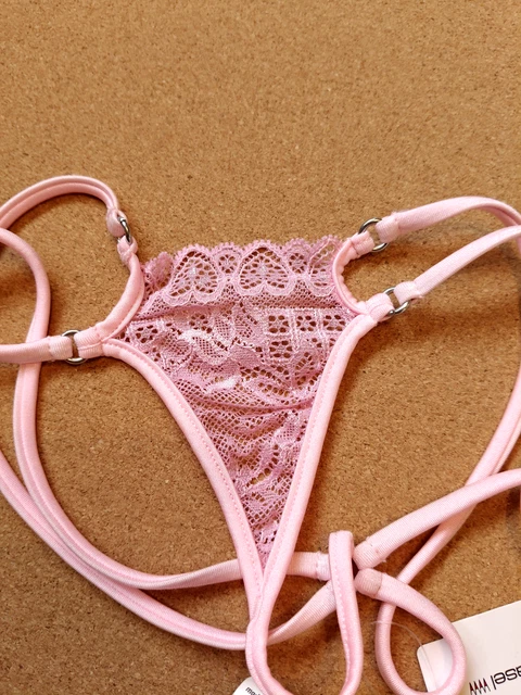 RARE WICKED WEASEL 608 Sweetheart Micro Thong Lollipop Small String ...