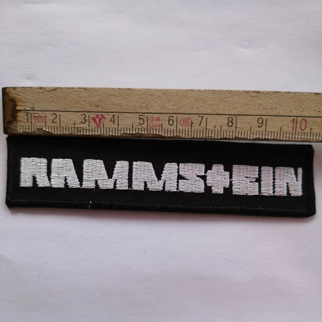 RAMMSTEIN 11CM SCHRIFTZUG Aufnäher Patch Sammlung Kutte Weste Vintage ...