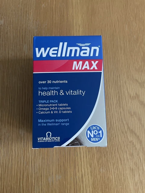 VITABIOTICS WELLMAN MAX Tablets - 84 Count £15.79 - PicClick UK