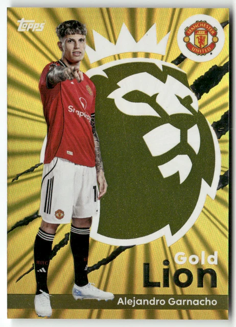 TOPPS PREMIER LEAGUE 2025-26 No. GL 13 Alejandro Garnacho Gold Lion EUR ...