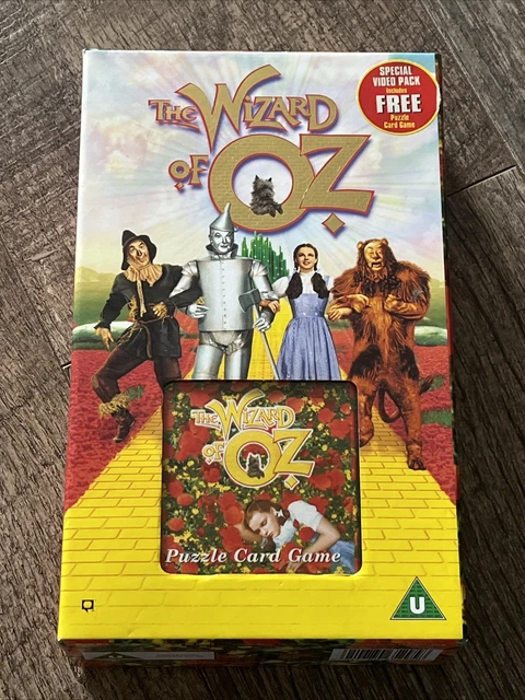 THE WIZARD OF Oz Special Edition VHS Video & Puzzle Card Game Rare ...