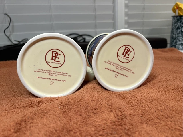 THE POLAR EXPRESS Train Ride 3D Raised Ceramic Hot Chocolate Mug Movie ...