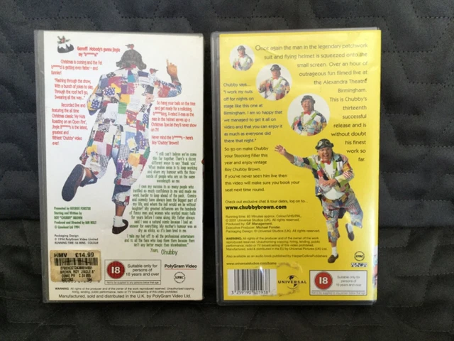 ROY CHUBBY BROWN Vhs Video Tape Bundle Jingle Bx@!cks & Stocking Filler ...