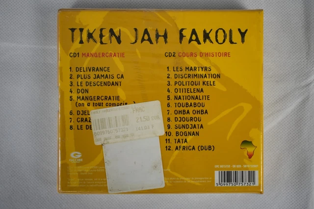 RARE COFFRET 2 Cd Tiken Jah Fakoly Mangercratie & Cours D'histoire Neuf ...