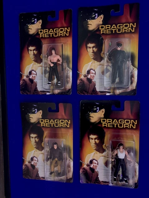 BRUCE LEE FULL Set Dragon Returns Figures 1998 Carded ( NEW) Never ...