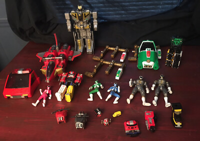 POWER RANGERS LIGHTSPEED Rescue Lot Titanium Ranger, Megazord Bandai £ ...
