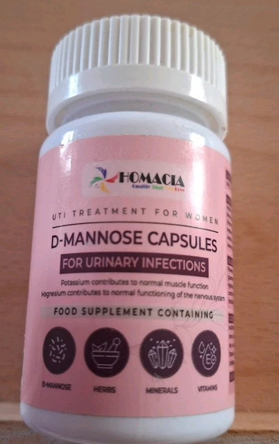 D-MANNOSE CAPSULES | Bladder Control & Urinary Tract Infection ...