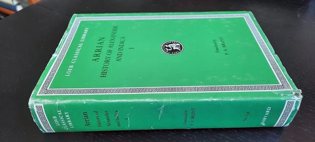 ARRIAN: HISTORY OF Alexander And Indica I. Loeb 236. $19.00 - PicClick CA