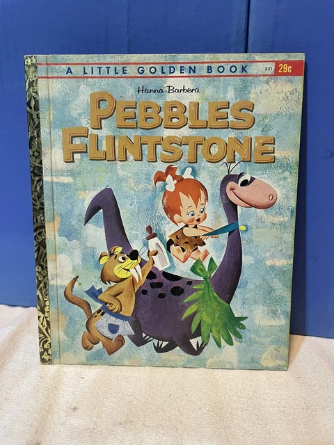 PEBBLES FLINTSTONE A little golden book hanna barbera £19.87 - PicClick UK