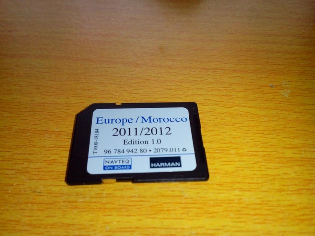 SD CARD GPS peugeot citroen europe maroc 2011/2012 EUR 14,99 - PicClick DE