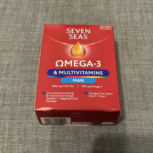 SEVEN SEAS OMEGA-3 & Multivitamins for Men 30 Day Duo Pack £11.11 ...