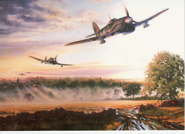 HAWKER TYPHOON RAF Ground attack fighter aka Tiffy Aviation art ...