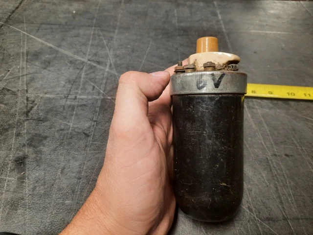 MALLORY C5000 FORD FLATHEAD 6V IGNITION COIL Original RAT Hot ROD Trog ...