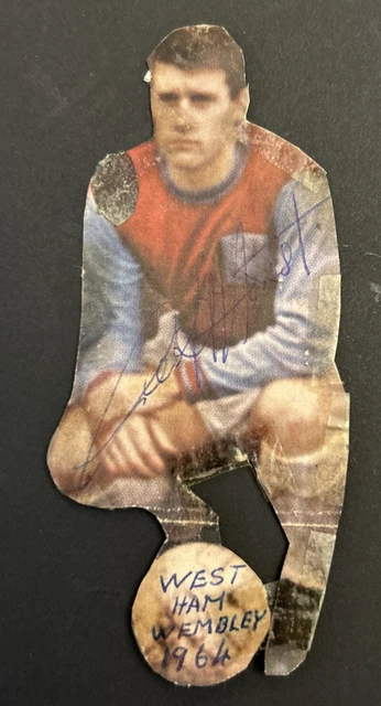 SIGNED GEOFF HURST West Ham United Football Autograph Signature 1960s £ ...