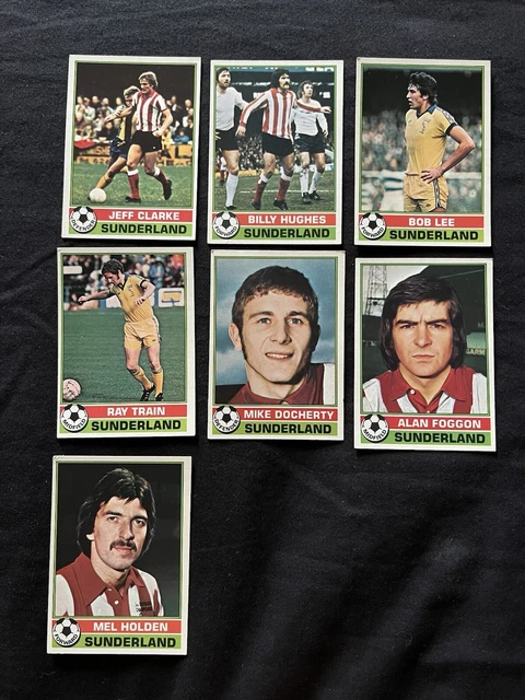 JOB LOT SUNDERLAND TOPPS 1977-78 red backs football cards £7.00 ...