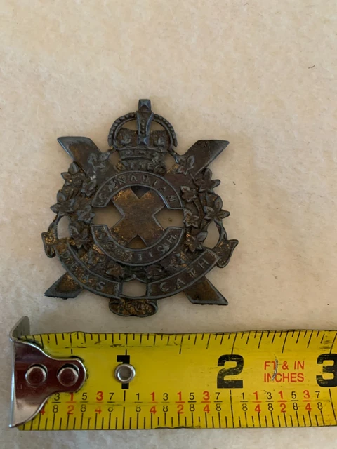 WW1 WW2 ? Military Medal Hat Pin ? Canadian Scottish Deas Cu Cath £14. ...