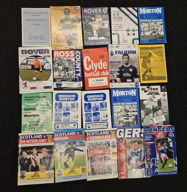 SCOTTISH FOOTBALL PROGRAMMES x 14 £5.44 - PicClick UK