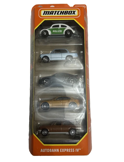 MATCHBOX CARS. AUTOBAHN Express IV , 5 Pack. New Collectable Toy Model ...