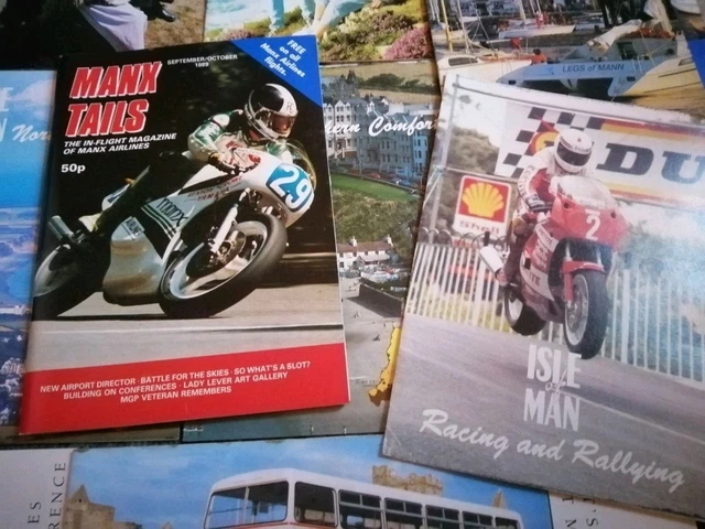 ISLE OF MAN 1980's Holiday Guides Manx Airline Bus Travel etc Booklets ...