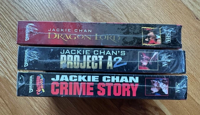 JACKIE CHAN DEMO VHS Tapes - Dragon Lord Project A2 Crime Story Lot 3 ...
