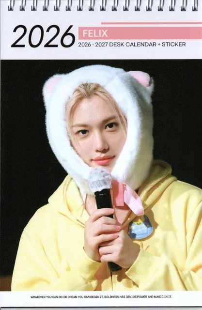 CALENDAR 2026 FELIX STRAY KIDS Goods Desk Photo Book -2027 2 Years ...