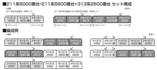KATO N GAUGE 211series 5000 Tokaido Main Line 3car Set 10-1861 Model ...