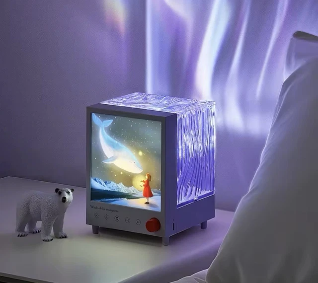 AURORA BOX PROJECTOR Night Light Bluetooth Ambient Light With White ...