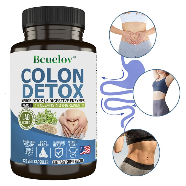COLON DETOX - Probiotic Digestive Enzyme - Constipation & Bloating ...