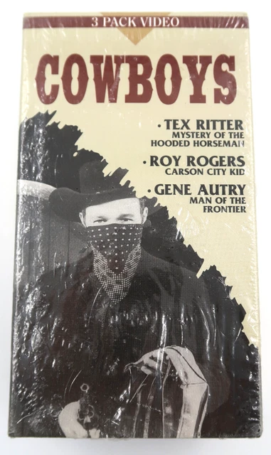 COWBOYS - TEX Ritter, Gene Autry, Roy Rogers - VHS NIP $59.99 - PicClick CA