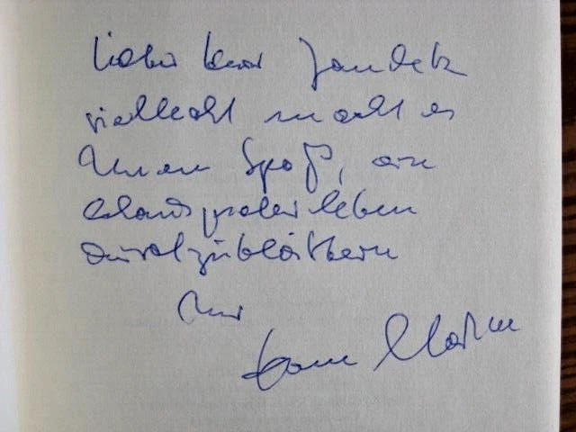 HANS CLARIN PUMUCKL signiert Widmung Signatur Unterschrift ...