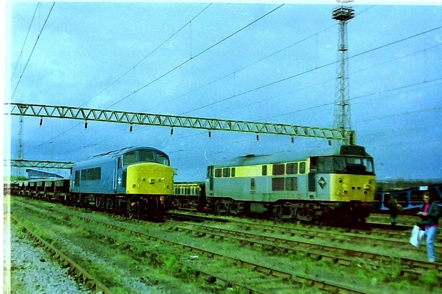 35MM RAILWAY COLOUR Negative Class 45 133 and 31 116 at Bescot Yard £1. ...