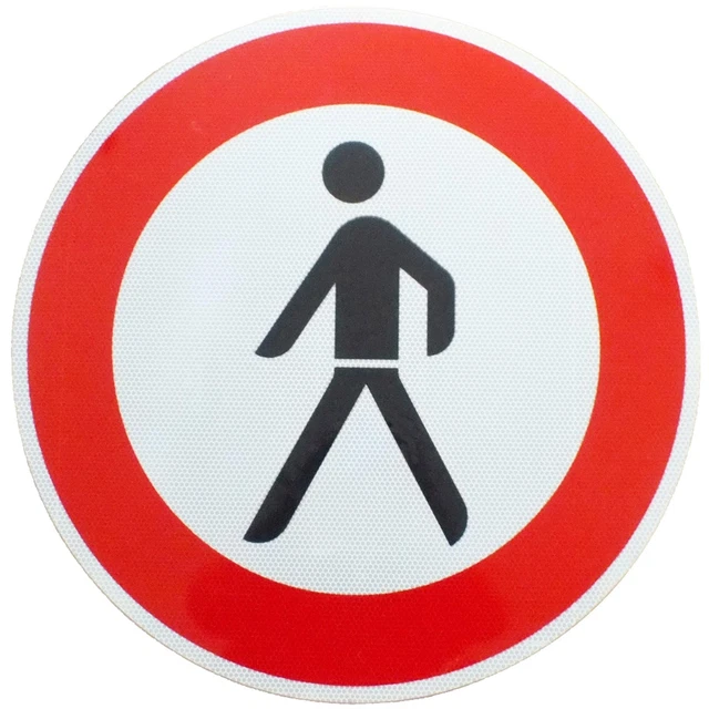 ORIGINAL RA2 PANNEAU de Signalisation N°259 Interdiction pour Piéton ...