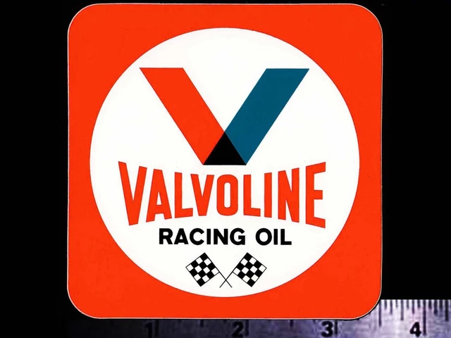 VALVOLINE RACING OIL - Original Vintage 1960's 70's Decal/Sticker - 3 1 ...