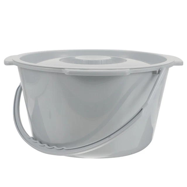 LARGE COMMODE BUCKET Chambers Pot for Adults Splash Proof Chair Office ...