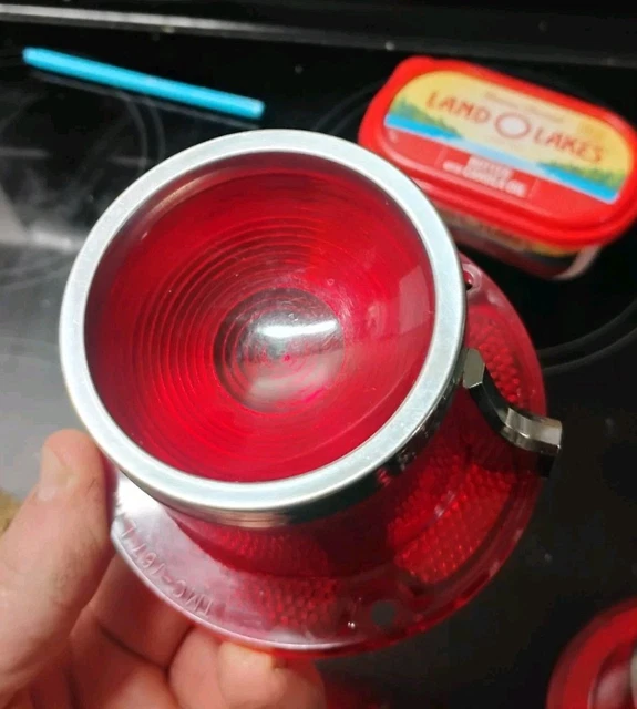 NOS 1961 PONTIAC Bonneville Tail Light Lenses-Glo-Brite Model TMC-767 ...