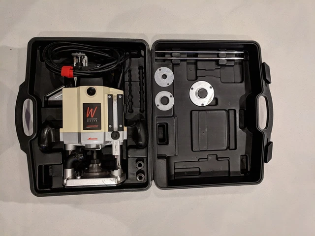 AXMINSTER WHITE AW127R - 1650W - Router - Boxed c/w Accessories - Good ...