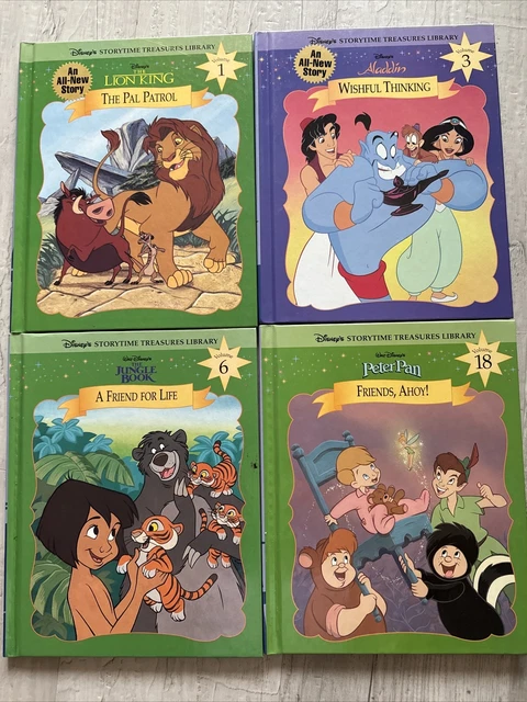 DISNEY'S STORYTIME TREASURES Library Lot Of 4 Vol 1 3 6 18 Vintage 1998 ...
