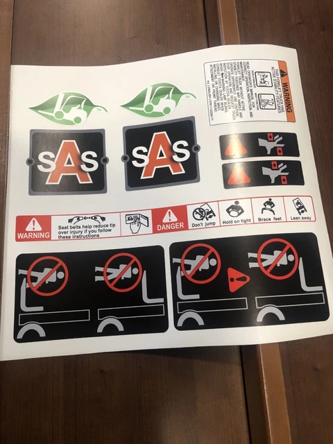 NEW FORKLIFT SAFETY Decal KIT Toyota Forklift OSHA Compliant kit £12.02 ...