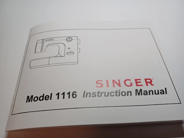 SINGER 1116 SEWING Machine Owners Manual reproduction $24.17 - PicClick CA