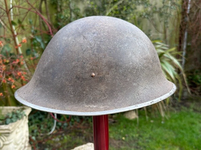 WW2 BRITISH ARMY Turtle Steel Helmet 1944 D-Day Normandy Original Shell ...
