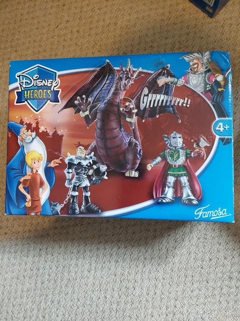 DISNEY FAMOSA Sword in Stone Character - King Pellinore & Drago Dragon ...