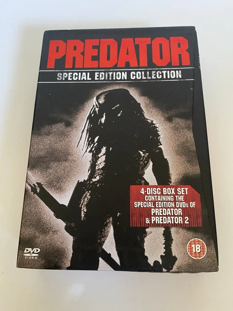 PREDATOR SPECIAL EDITION Collection 4 Disc DVD Box Set Predator 1 & 2 £ ...