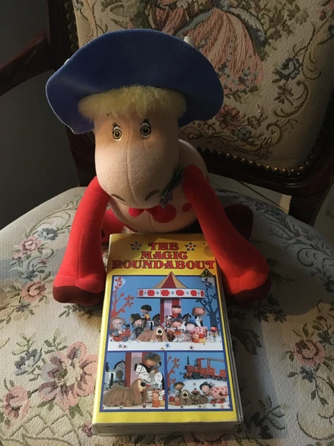 BBC THE MAGIC Roundabout VHS video & Talking Ermintrude Cow Soft Toy £ ...