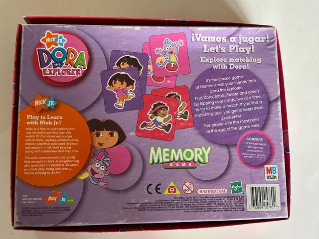 2004 MILTON BRADLEY MEMORY Game - Dora the Explorer edition, complete ...